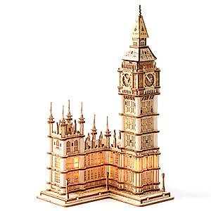 Rowood 3D Puzzles for Adults Wooden Model Kit Adult Craft Kit Gifts for Teens Age 14+ Big Ben