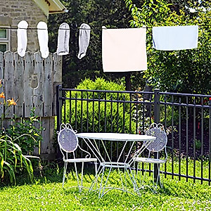 2 Pieces Travel Clothesline Portable Retractable Clothesline with Hooks and Suction Cups Camping Accessories Cruise Essentials for Outdoor and Indoor Use (Black)