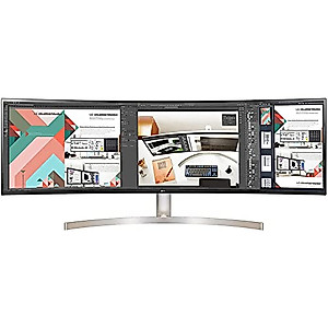 LG 49WL95C-WY 49 Inch 32:9 UltraWide Dual QHD IPS Curved LED Monitor with HDR 10 Bundle with 2X Deco Gear 6FT 4K HDMI 2.0 Cable, Deco Gear Gaming Mouse Pad and Microfiber Cleaning Cloth