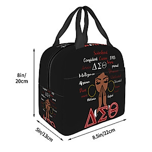 Sorority Gifts Lunch Bag For Women Men Insulated Lunch Box For Adult Reusable Lunch Tote Bag For Work, Picnic, Travel