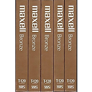 Maxell VHS Blank 5-Pack Bronze Standard Quality T-120