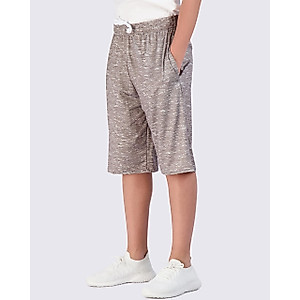 5 Pack Big Boys Youth Teen Printed Shorts Kids Dry Fit Sport Active Mesh Basketball Soccer Running Workout Tennis Gym 12-14