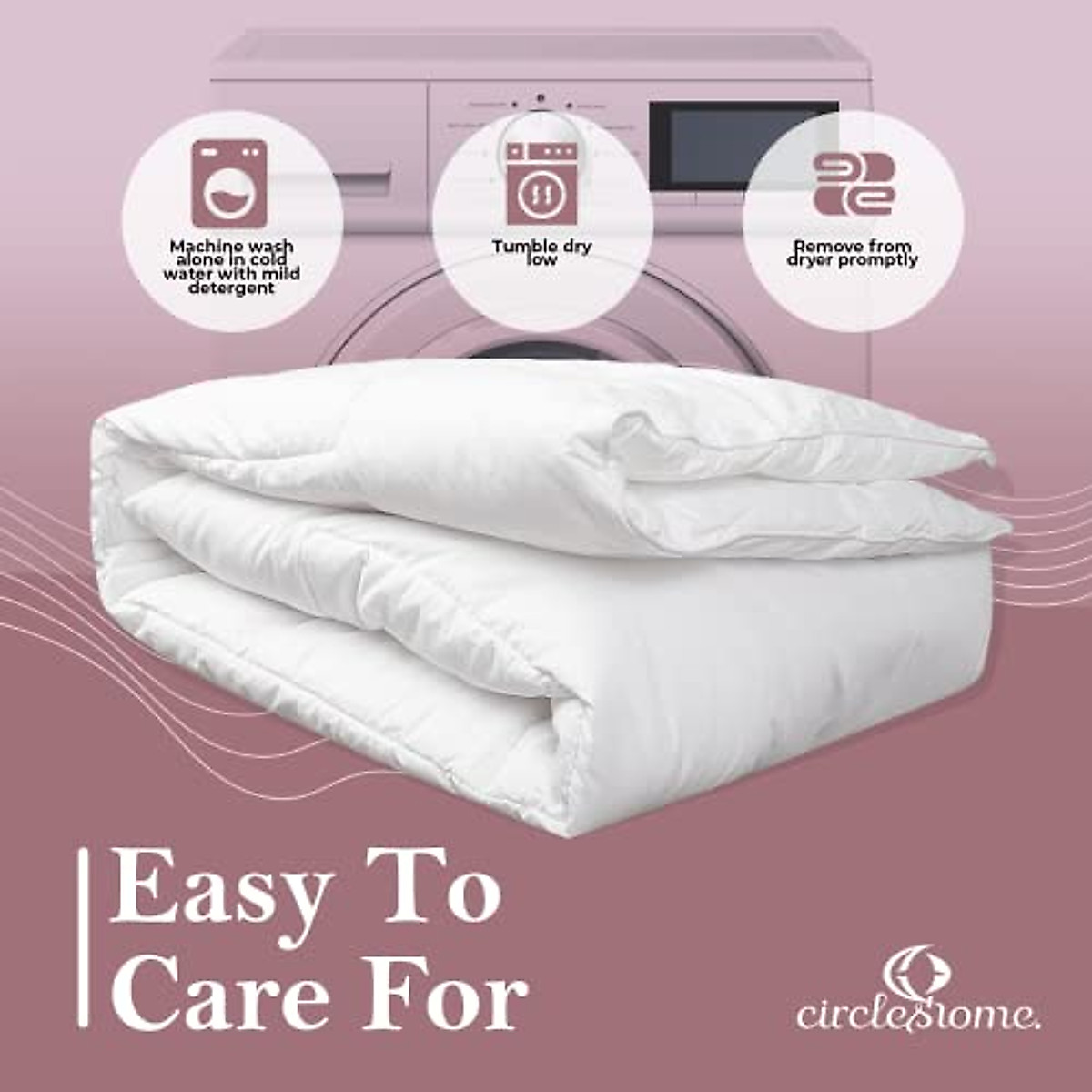 CIRCLESHOME 100% Cotton Toddler Comforter for Crib & Bed, Healthy and Breathable Baby Quilt Blanket (37x52) White