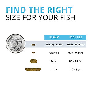 Fluval A6586 Bug Bites Bottom Feeder Granules 1.59 oz, Small to Medium Fish A6577 Bug Bites Tropical Fish Small Granules 1.59 oz, Small to Medium Fish