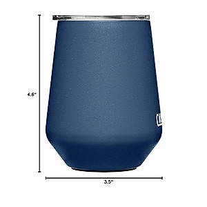 CamelBak Horizon 12oz Wine Tumbler - Insulated Stainless Steel - Tri-Mode Lid - Navy