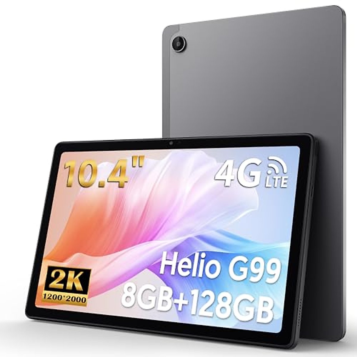 ALLDOCUBE 2K Tablet Android 12 iPlay 50 Pro 10.4'' Tablet, 8GB+128GB Storage, 4G LTE& 2.4/5GHz WiFi, Octa-Core CPU, 5MP+8MP Camera, 2000x1200 Screen Resolution, BT5.2, GPS (2TB Expand)