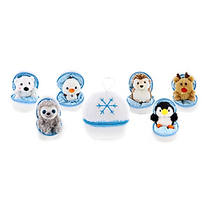 Plushland Snowball Stuffed Zip up Animal Cute Plush Animals Assortment Soft Toy for Girlfriend, Family Members and Friends (New Polar Bear)