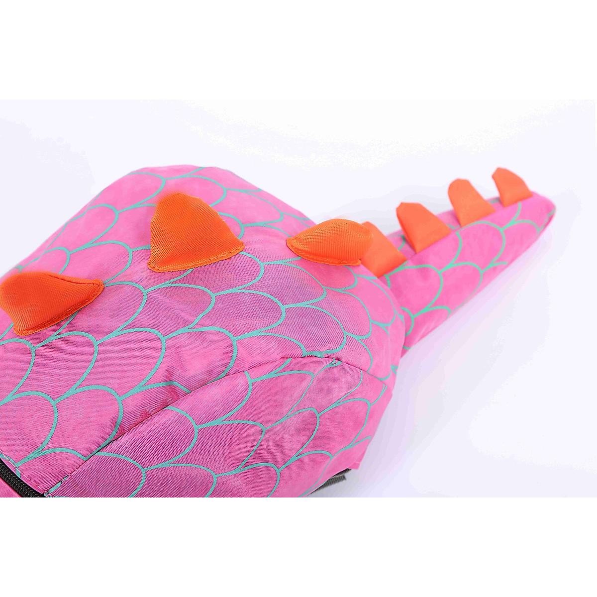 ZHUANNIAN Kids Toddlers Dinosaur Backpack with Safety Leash for Boys Girls(Hot Pink)