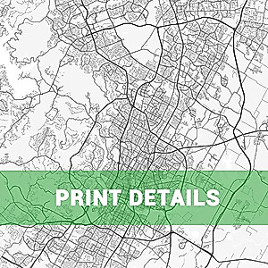 Dear Mapper Austin United States View Abstract Road Modern Map Art Minimalist Painting Black and White Canvas Line Art Print Poster Art Print Poster Home Decor (Set of 3 Unframed) (12x16inch)