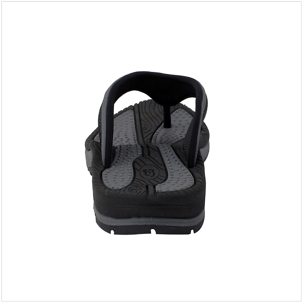 Gold Pigeon Shoes GP Signature Sports Flip-Flops: 8508 Black Grey, Women Size 7-7.5 & Men Size 6.5-7 (8508-blk-38)