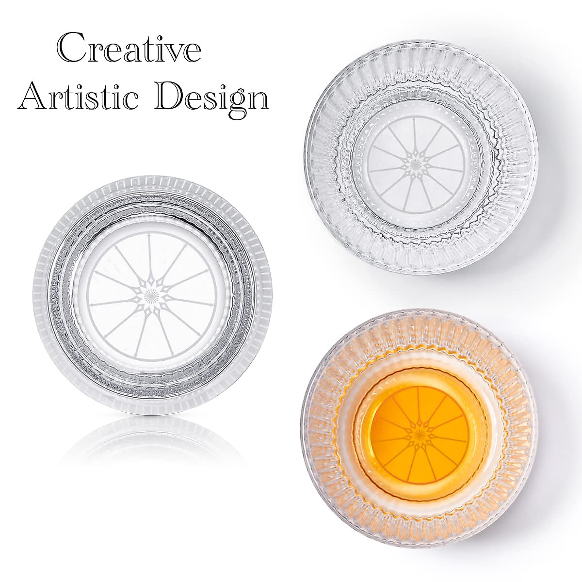 ANBFF Whiskey Glasses Set of 2, 10oz Drinking Glass Cups, Heavy Bottom Rocks Glasses, Crystal Old Fashioned Glass with Gift Box - Barware for Bourbon, Scotch, Cocktail for Men Women