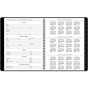 AT-A-GLANCE Weekly / Monthly Appointment Book / Planner 2019, 8.25 x 10.88 Inches, Contemporary, Graphite (70-950X-45)