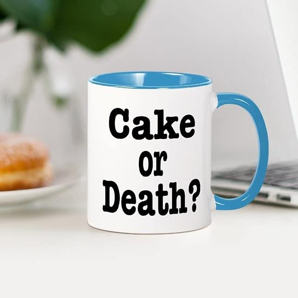CafePress Cake Or Death Black Mug Ceramic Coffee Mug, Tea Cup 11 oz