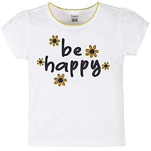 Gerber baby girls Toddler 4-piece Shirt, Onesie, Skirted Panty and Pants Set, Yellow Daisies T Shirts, 18 Months US