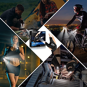 Father's Day Gifts from Daughter, LED Flashlight Gloves, Dad Gifts from Wife, Son, Birthday Gifts for Men, Him, Grandpa, Gifts for Dad Who Wants Nothing, Tools Camping Essentials Fishing Gifts for Men