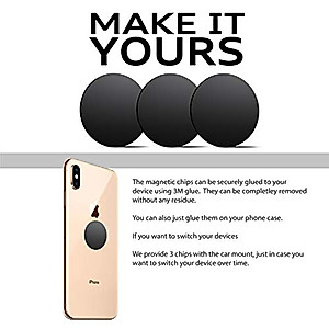 innoGadgets Magnetic Phone Mount Compatible with Audi A3/S3/RS3 | Smartphone Holder | Metal Magnet Stand | Audi A3 8V (2014-2019) Accessories | Vent Mounting for GPS, Tablet