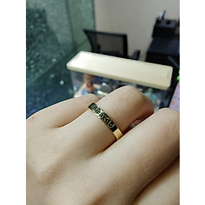 Friendship Rings Mobius Twist Best Friend Ring for 2 Matching Friends Bff Soul Sister Couples Twin His and Her Love Gifts Simple Promise Pinky Personalized Engraved Custom Name Sterling Silver