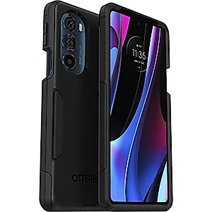 OtterBox Motorola Edge+ Commuter Series Case - BLACK, Slim & Tough, Pocket-Friendly, with Port Protection