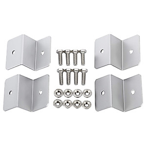 Yaegoo 4 Sets Solar Panel Z Brackets Mount Mounting Set RV Boat Off Grid Roof (16 Units)