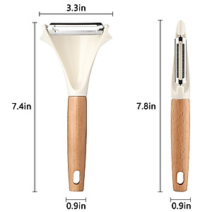Potato Peelers Stainless Steel Swivel Peelers Y-Shaped and I-Shaped Peeler Set of 2,Vegetable Carrot Fruit Peelers for Kitchen