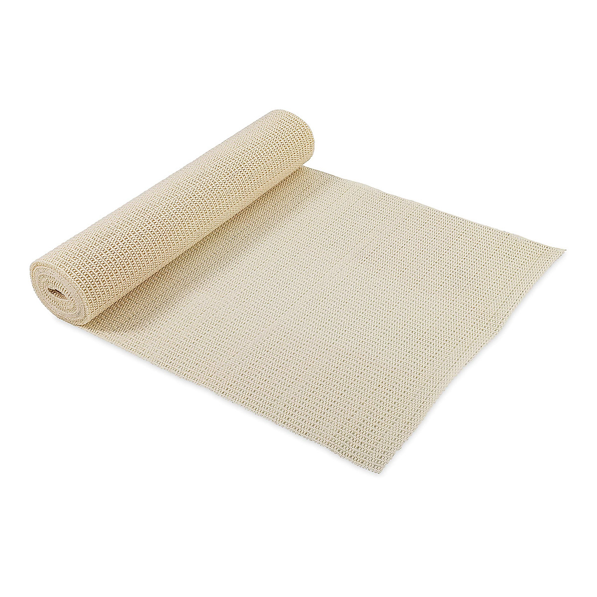 Camco Slip Stop Liner - Prevents Slipping and Sliding in RVs & Camper Kitchen Shelves and Drawers | Great for Toolboxes, Rugs, & More |Durable, Washable Material | 1' x 12' Roll - Cream (43277)