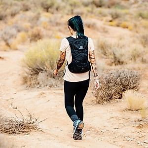 Salomon Women's X ULTRA PIONEER MID CLIMASALOMON™ WATERPROOF Hiking Boots for Women, Ebony / Stormy Weather / Wine Tasting, 5