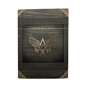 Head Case Designs Officially Licensed Assassin's Creed Wood And Gold Chest Black Flag Graphics Vinyl Faceplate Sticker Gaming Skin Decal Cover Compatible With Sony PS5 Digital & DualSense