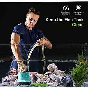 VIVOSUN 850GPH 60W Submersible Pump for Fish Tank, Pond, Aquarium, Hydroponic Systems with 5ft Power Cord and 4 Nozzles Blue