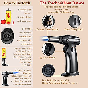 Cocktail Smoker Kit with Torch, Whiskey Smoker Kit, Old Fashioned Drink Smoker Kit – 4 Flavors Wood Chips, Whiskey Smoker Infuser Kit - Bourbon Gifts for Men, Dad (No Butane)