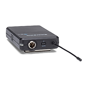 Samson Technologies Concert 88x Presentation Wireless System with LM5 Lavalier Microphone (K Band) (SWC88XBLM5-K), Black