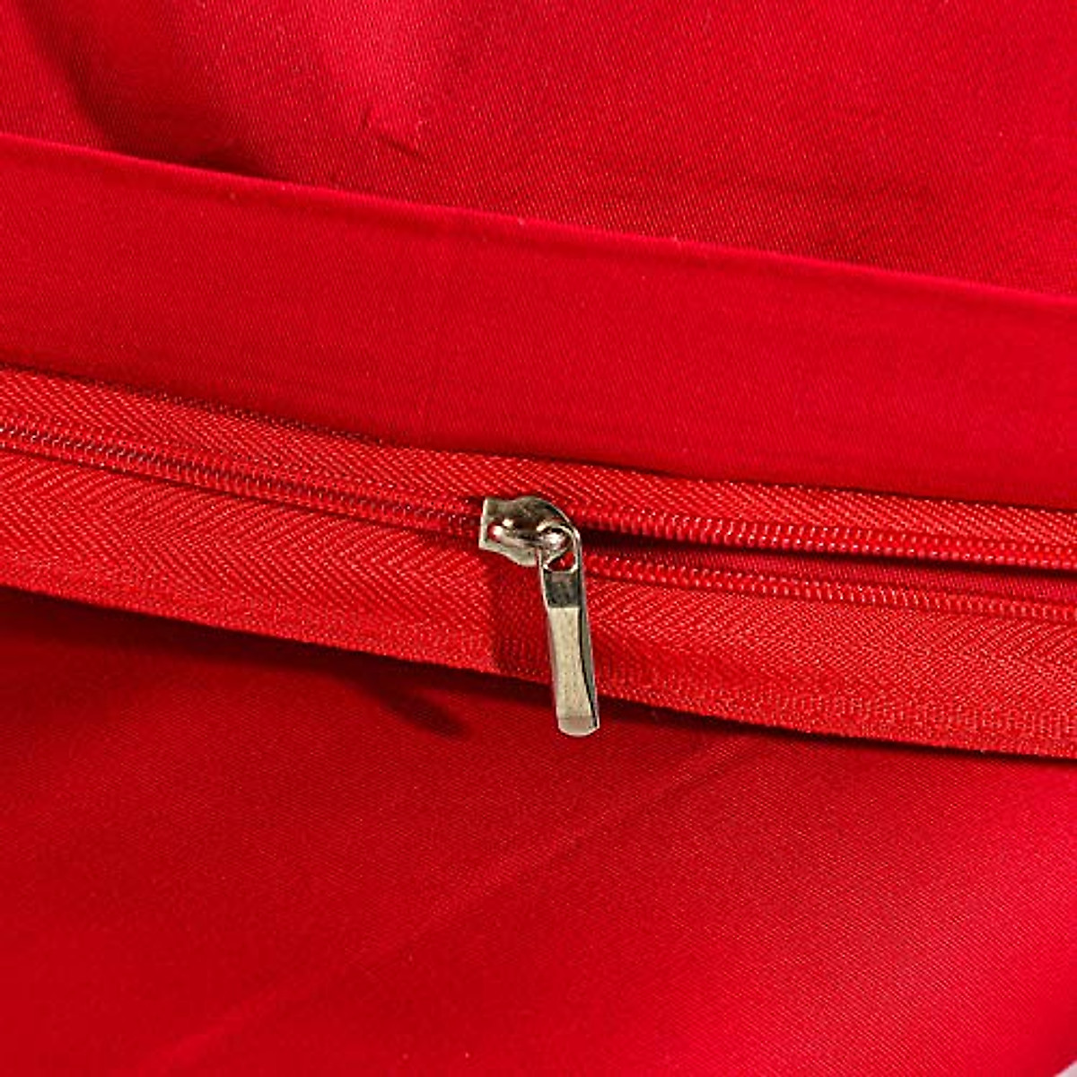 Colourful Snail 100-Percent Cotton Duvet Cover Set, Hidden Zipper Closure, Ultra Soft, Easy Care and Durable, Simple Bedding Style, Queen, Red