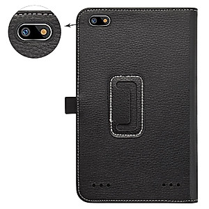 Bige for Sunshine T1 Elite Case,Sky Pad 8 Case,Foxx T8 Case,Hyudai Hytab Plus 8WB1 Case,Scepter 8 Case,PU Leather Folio 2-Folding Stand Cover for Sunshine T1 Elite 8" Tablet,Black