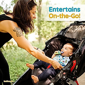 teetherpop Teething Toys for Babies, Fillable, Freezable Baby Teethers, Fill with Breastmilk, Purees, Water, Smoothies, Juice & More (3 Pack)