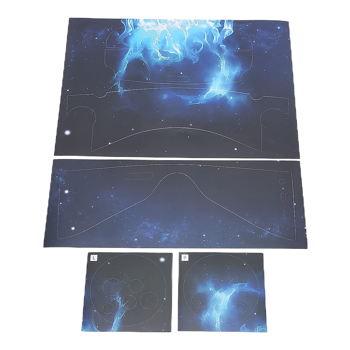 VGEBY VR Glasses Skin Stickers,Protective Skin Decals PVC Removable Glasses Sticker Controller Skin Stickers for Quest 2 Accessories (Blue Fire ) Other Children'S Outdoor Toys