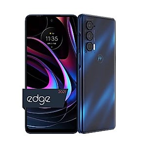 Motorola Edge | 2021 | 2-Day battery | Unlocked | Made for US | 8/256GB | 108MP Camera | Nebula Blue