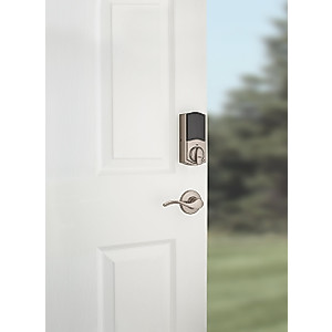 Kwikset 98880-004 SmartCode 888 Smart Lock Touchpad Electronic Deadbolt Door Lock with Z-Wave Plus Featuring SmartKey Security in Satin Nickel
