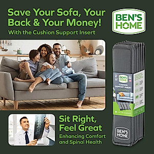 BEN'SHOME® Durable Cushion Support Insert [19.7" x 58-67"], Upgraded Sofa Saver Board for Sagging Couch Pillows. Fix & Prevent Sagging Seats, Extra Strong, Dense & Thick | 0.4"