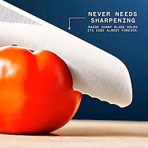 Milk Street Kitchin-tan Serrated Japanese-Style Utility Knife