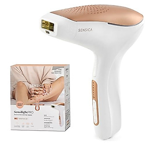 Sensica Cordless SensiLight PRO Rechargeable RPL Hair Removal Device - Permanent IPL for Women and Men - Painless Unlimited Flashes Wireless at Home. Body & Facial Hair Remover - XL Window 1.4x0.5
