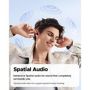 SoundPEATS PearlClip Pro Ear Ultra Open Ear Earbuds Wireless Headphones Bluetooth 5.4 Earphones Clip On Ear Buds with Mic, IPX5 Waterproof, 24 Hrs Play for Running Cycling Fitness