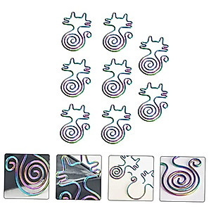 STOBOK 8pcs Organizing Fasten Stationery Files Elephant Page Bookmark Kids Supplies Creative Clamp Photo Cartoon Memo Wire Clips Books Binder Cat Cute Metal Paper Shape Clip Office Push