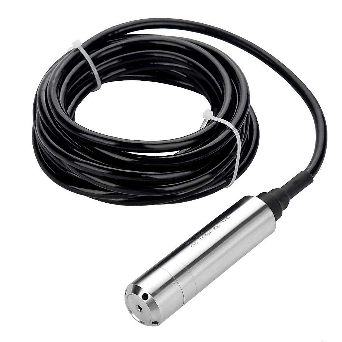 Liquid Level Sensor,DC24V 4 20mA Throw in Type Water Level Sensors, Anti Bending 0 5m Range Depth Input Liquid Level Transmitter,6m/19.7ft Input Liquid Level Transmitter