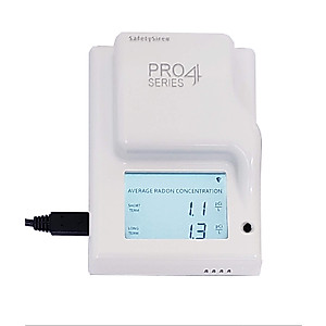 SafetySiren Pro4 Series (4th Gen) - Leader in Home Radon Detection Since 1993. Made in The USA - USA Version pCi/L