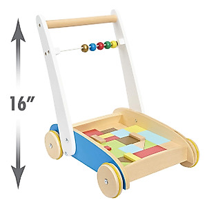 Early Learning Centre Wooden Toddle Truck, Hand Eye Coordination, Physical Development, Instills Confidence, Kids Toys for Ages 18 Month, Amazon Exclusive