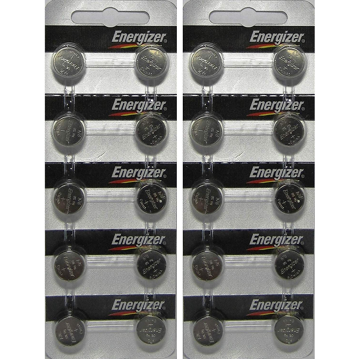 20 Energizer AG13 LR44 A76 L1154 Alkaline Battery With Long Shelf Life (Expire Date Marked)