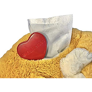 Calmeroos Cat Heartbeat Toys - Calming Separation Anxiety Relief Toys for Kittens - Heartbeat Simulator in a Soft Comforting Pillow Pet Plush