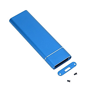 NVME SSD Enclosure, SSD Enclosure High Heat Dissipation Aluminum Alloy for 2280mm (Blue)