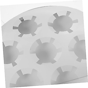 Abaodam 2pcs Elegant Cupcake Carrier Box Cupcake Packaging Box Handle for Cupcake Muffin Cake Safe Material Easy to Carry for Party Catering