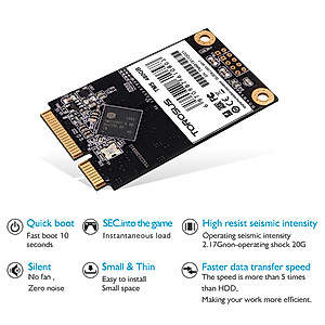 TOROSUS mSATA 50 * 30MM 480GB Solid State Drive for Laptop Computer Black/Blue