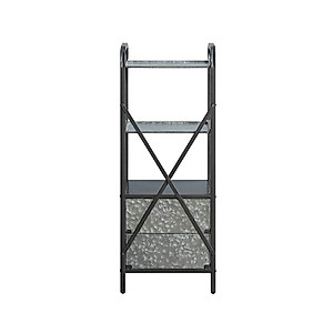 4D Concepts Intek DRAWER, Multi textured metal Gray and Galvanized